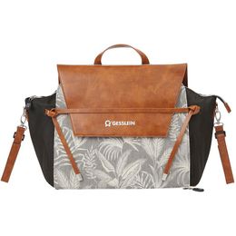 Gesslein Wickeltasche »N°4 cognac, dark oliv« mit Wickelauflage und Flaschenhalter, Made in Germany dark oliv