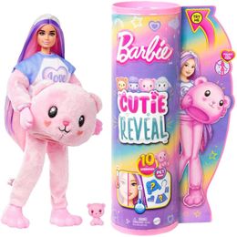 Barbie Anziehpuppe »Cutie Reveal, Kuschelweich Serie - Teddybär« bunt
