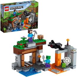 Lego Konstruktionsspielsteine »Die verlassene Mine (21166), Minecraft « Made in Europe bunt