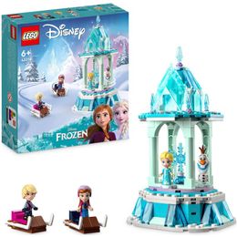 Lego Konstruktionsspielsteine »Annas und Elsas magisches Karussell (43218), Disney Princess« Made in Europe bunt