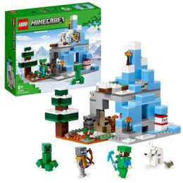 Lego Konstruktionsspielsteine »Die Vereisten Gipfel (21243), Minecraft« Made in Europe bunt