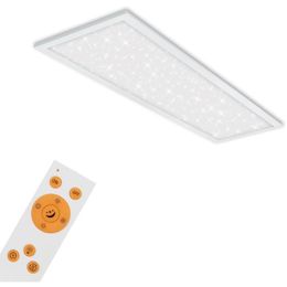 Briloner Leuchten LED Panel »7308016 PALLAS« LED-Board Kaltweiß Neutralweiß Tageslichtweiß Warmweiß Deckenlampe, 100x25x6, 5cm, Weiß, 24W,...