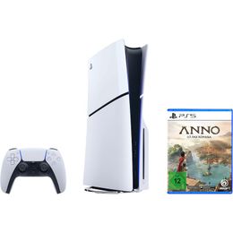 Playstation 5 Konsolen-Set »PS5 Disk Edition + Anno 117 Pax Romana« 1.000 GB weiß/schwarz Vertikaler Standfuß für PS5 Konsolen separat erhältlich