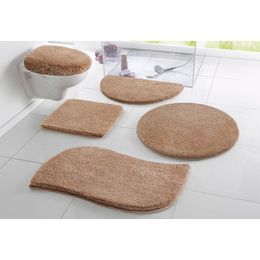 my home Badematte &raquo;Merida, Badvorleger, Badezimmer Teppich&laquo; H&ouml;he 32 mm rutschhemmend beschichtet fu&szlig;bodenheizungsgeeignet schnell trocknend 