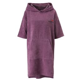 Kangaroos Badeponcho »Summer, ideal für Sauna, Spa & im Urlaub, Damen & Herren« 1 Stk. Surfponcho, mit Bauchtasche, 100% Baumwolle, Frottee mauve...