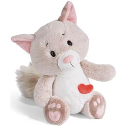 Nici Kuscheltier »Love Classic, Katze flauschig, 25 cm« enthält recyceltes Material (Global Recycled Standard) grau