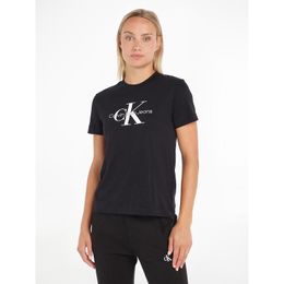 Calvin Klein Jeans Rundhalsshirt &raquo;CORE MONOGRAM REGULAR TEE&laquo; 1 Stk. mit Monogramm CK Black M (38) M (38) T-Shirt von Calvin Klein Jeans