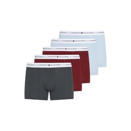Tommy Hilfiger Underwear Trunk »5P TRUNK« 5 Stk. mit Logobund Mil Denim/Deep Rouge/Breezy Blue XL (54) - 5 Stk. 5 Stk. XL (54) 5er-Pack klassische...