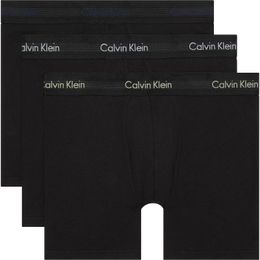 Calvin Klein Underwear Boxer »CK lg Boxer« 3 Stk. mit längerem Bein BLACK W/ WHITE/BLUE SHADOW/M M (50) - 3 Stk. 3 Stk. M (50) Lange Boxer von...