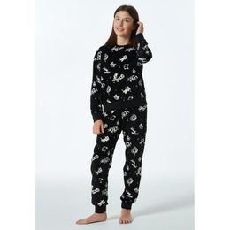 Schiesser Schlafanzug »Nightwear«, 2 Stk. mit Allover-Print schwarz 164 164 Mädchenschlafanzug von Schiesser