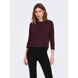 Only 3/4-Arm-Shirt &raquo;ONLGLAMOUR 3/4 TOP JRS NOOS&laquo; in l&auml;ssiger Oversize-Form Madder Brown L (40) L (40) 3/4-Arm-Shirt mit Rundhalsausschnitt f&uuml;r...
