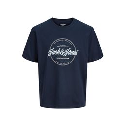 Jack & Jones Plus Jack & Jones Plus T-Shirt 'JJEDover Denim' Herren Gr&ouml;&szlig;e 8XL navy / wei&szlig;