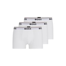BOSS Boxer »TRUNK 3 PACK« 3 Stk. Schriftzug auf dem Bund white M - 3 Stk. 3 Stk. M HUGO BOSS Boxer im Dreierpack
