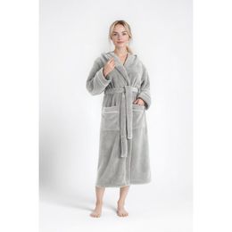 my home Unisex-Bademantel &raquo;Lillou, ideal f&uuml;r Sauna & Spa, Hotelbademantel, Morgenmantel&laquo; 1 Stk. kuschelig weicher Fleece, pl&uuml;sch, f&uuml;r Damen und Herren