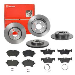 Brembo Bremsensatz-Vorn und hinten Bremsensatz, Scheibenbremse vorne rechts links innenbel&uuml;ftet 280mm f&uuml;r MINI BMW (BRILLIANCE) 34206885547 3411686001
