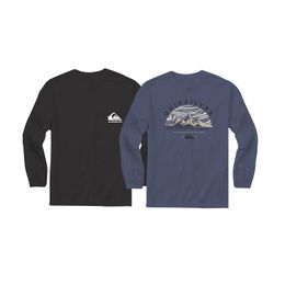 Quiksilver Jungen Langarmshirt &raquo;MTWAVE DUNESCAPE LS PACK YOUTH&laquo; 2 Stk. blau 14 (158/164)