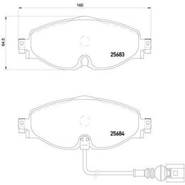 Brembo Bremsensatz-Vorn und hinten Bremsensatz, Scheibenbremse vorne rechts links Gelocht 312mm f&uuml;r SKODA VW (SVW) SEAT (FAW) JETTA AUDI JZW698151AN 8