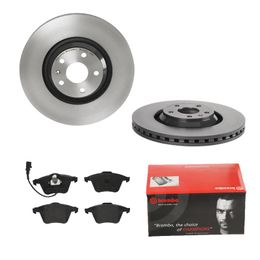 Brembo Bremsensatz-Vorderachse COATED DISC LINE / STANDARD Bremsensatz, Scheibenbremse vorne rechts links innenbel&uuml;ftet 340mm f&uuml;r SKODA VW SEAT AUDI 8