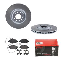 Brembo Bremsensatz-Vorderachse COATED DISC LINE / STANDARD IJDTIDD6V2 Bremsensatz, Scheibenbremse vorne rechts links innenbel&uuml;ftet 330mm f&uuml;r PEUGEOT C