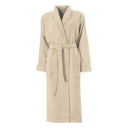 Seahorse Bademantel &raquo; Pure Unisex&laquo; 1 Stk. Langarm, aufgesetzte Taschen beige Velours