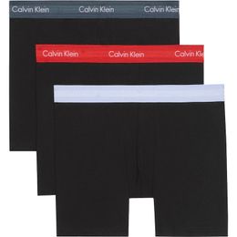 Calvin Klein Underwear Boxer &raquo;CK lg Boxer&laquo; 3 Stk. mit l&auml;ngerem Bein BLACK W/ INK/ADRENALINE RUSH XL (54) - 3 Stk. 3 Stk. XL (54) Lange Boxer von...