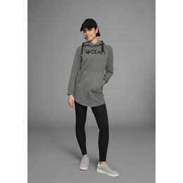 OCEAN SPORTSWEAR Jogginganzug »Essentials Joggingsuit«, 2 Stk. Extralanges Kapuzensweatshirt & Leggings im 2‐teiligen Set grau/schwarz 36 36...