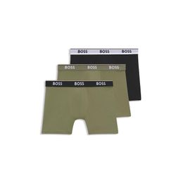 BOSS Boxershorts &raquo;BoxerBr 3P Power&laquo; 3 Stk. Open Miscellaneous 988 M - 3 Stk. 3 Stk. M 3er Pack enganliegende Boxershorts von BOSS