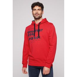 CAMP DAVID Kapuzensweatshirt, mit kontrastreichem Print mission red XXL XXL Hoodie von CAMP DAVID