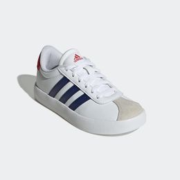 adidas Sportswear Sneaker »VL COURT 3.0« Cloud White / Dark Blue / Better Scarlet 33 33 Sneaker aus Wildleder mit Dämpfung, für den ganztägigen...