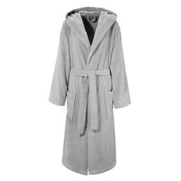 Bruno Banani Unisex-Bademantel &raquo;Robby, ideal f&uuml;r Sauna & Spa, Standardl&auml;nge & &Uuml;berl&auml;nge&laquo; 1 Stk. Damen & Herren Badem&auml;ntel, Baumwolle, mit Taschen, Sauna, XS-3XL 
