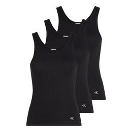 Calvin Klein Underwear Tanktop »SCOOP NECK COTTON TANK 3PK«, 3 Stk. mit Logostickerei Black/Black/Black S (36) S (36) 3er-Pack Tanktop von CALVIN...