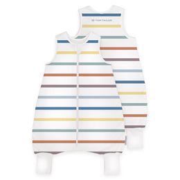 Babyschlafsack Tom Tailor HOME "TT Baby-Schlafoverall Streifen 90cm", bunt, Schlafsäcke, Baby, L: 90cm, Bezug: 100% Baumwolle. Füllung: 100% Polyester, L:90cm