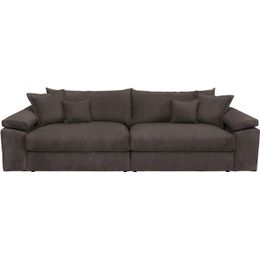 Big-Sofa Home Affaire, B:303cm T:123cmdunkelbraun, 100% Polyester, Sofas, "Soft&Cosy XXL, B: 303 cm"