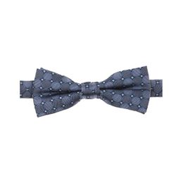 Fliege Venti "Venti Fliege gemustert", Herren, blau (hellblau), 100% Seide, Fliegen