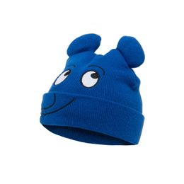 Beanie KOAA "Maus - Elefant Mascot", Jungen, Gr. 1-3, blau, 100% Polyacryl, bestickt, M&uuml;tzen Beanie, mit detailreicher Stickerei