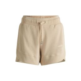 Webhose BOSS Orange "Eways Premium Damenmode", Damen, Gr. M (38), N-Gr, beige (open beige 287), Web, Obermaterial: 60% Baumwolle, 40% Polyester, unifarben, lang, Hosen, mit BOSS Logo