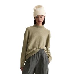 Marc O'Polo Strickpullover MARC O'POLO DENIM "aus softem Schurwolle-Mix", Damen, Gr. XL, medium gr&uuml;n melange, Obermaterial: 72% Schurwolle, 26% Polyamid, 2% Elasthan, unifarben, Pullover Strickpullover