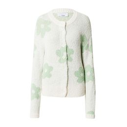 florence by mills Exclusive For About You Strickjacke 'Meadow Flowers' Damen Gr&ouml;&szlig;e M hellgr&uuml;n / offwhite