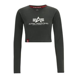 Alpha Industries Shirt Damen Gr&ouml;&szlig;e M anthrazit / wei&szlig;