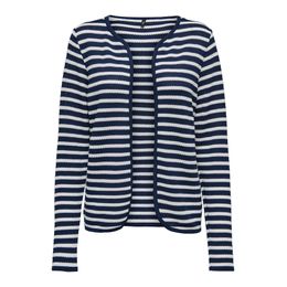 Only Strickjacke Damen Gr&ouml;&szlig;e XL dunkelblau / wei&szlig;