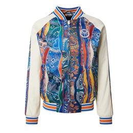 Carlo Colucci Sweatjacke 'Espro' Herren Gr&ouml;&szlig;e M blau / gelb / orange / wei&szlig;