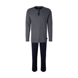 Tom Tailor Pyjama Herren Gr&ouml;&szlig;e M/L marine / wei&szlig;