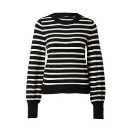 V&eacute;ro Moda Vero Moda Pullover 'VMHAPPY' Damen Gr&ouml;&szlig;e S schwarz / wei&szlig;