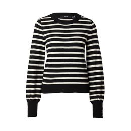 V&eacute;ro Moda VERO MODA Pullover 'VMHAPPY' Damen Gr&ouml;&szlig;e S schwarz / wei&szlig;