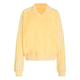 adidas originals Sweatshirt 'TERRY TOWEL V NECK LONG SLEEVES Polo' female Yellow size S