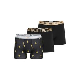 CR7 Cristiano Ronaldo CR7 - Cristiano Ronaldo Boxershorts Herren Gr&ouml;&szlig;e XXL gold / basaltgrau / schwarz / wei&szlig;