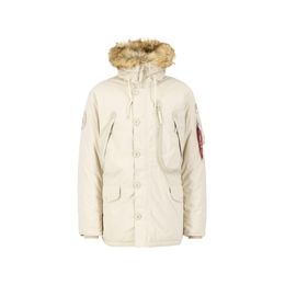 Alpha Industries Winterparka Herren Gr&ouml;&szlig;e L beige / braun / rot