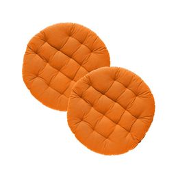 REDBEST Stuhlkissen rund 2er-Pack in orange | Gr.: onesize
