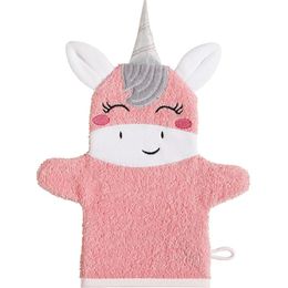 Erwin Müller Erwin Müller Frottier Kinder-Waschhandschuh 2-in-1 Einhorn in rosa | Gr.: onesize