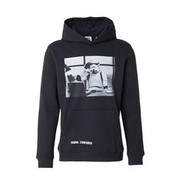 Jack & Jones Premium Sweatshirt 'JPRBLURICHARD' Herren Gr&ouml;&szlig;e S hellgrau / schwarz / wei&szlig;
